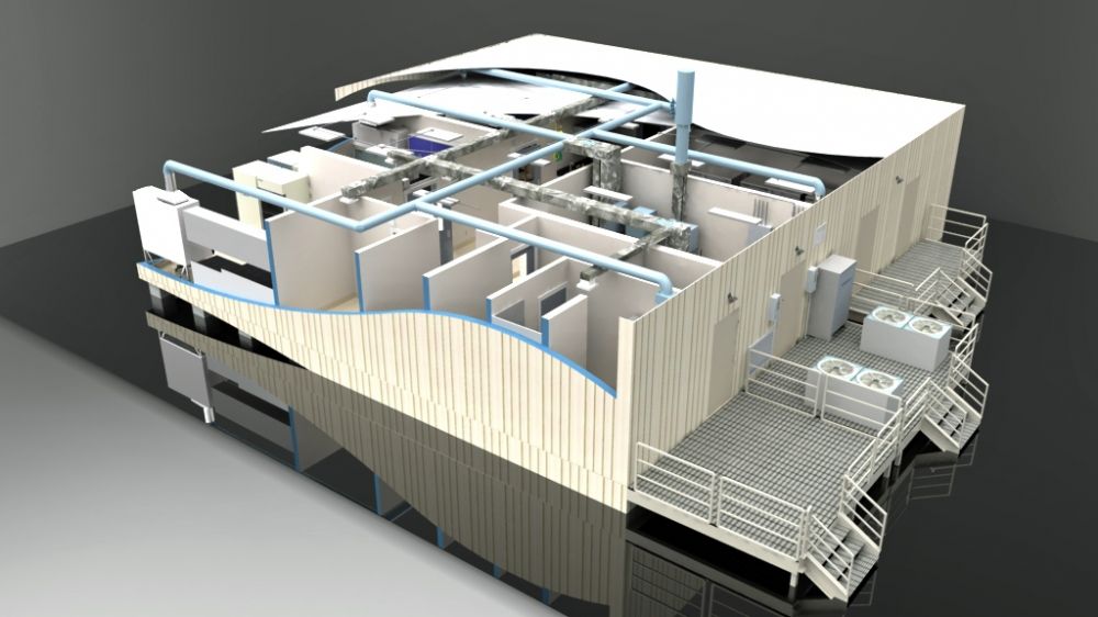 Modular Biosafety Laboratories BSL-3 Biocontainment
